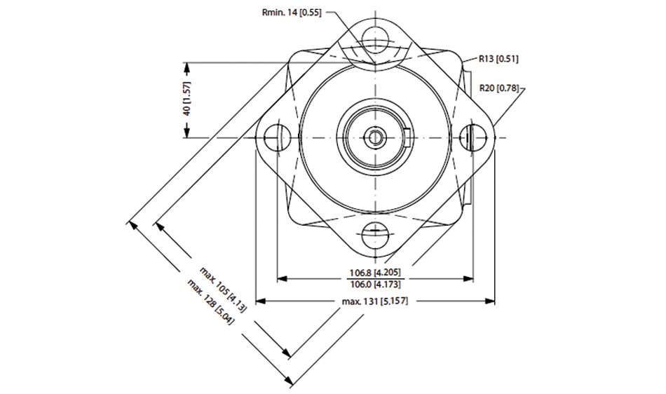 Danfoss OMS SAEC 4Bolt 14T Spline 0.5 inch BSP. Hydraulic Equipment ...